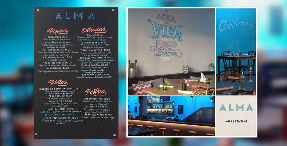 Alma : gastronomie sud-américaine branchée à Genève - Colibry